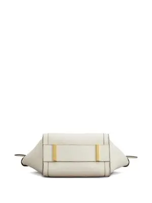 TOD'S T Signature Small Leather Shopping Bag - White