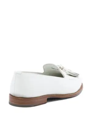 Church's Smooth Leather Tassel Loafers - White