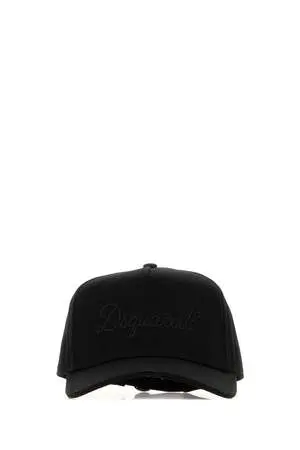 Dsquared2 Cotton Baseball Cap - Black