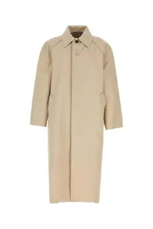 Balenciaga Cotton Trench Coat - Brown