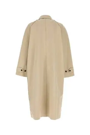 Balenciaga Cotton Trench Coat - Brown
