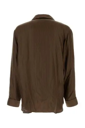 Saint Laurent Silk Shirt - Brown