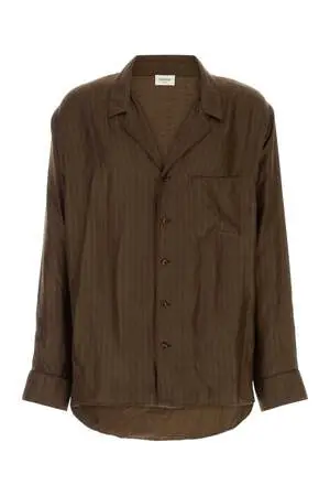 Saint Laurent Silk Shirt - Brown