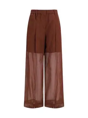 Brunello Cucinelli BRUNELLO CUCINELLI Sartorial Track Pants Brown