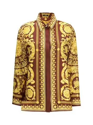 Versace Printed Silk Shirt