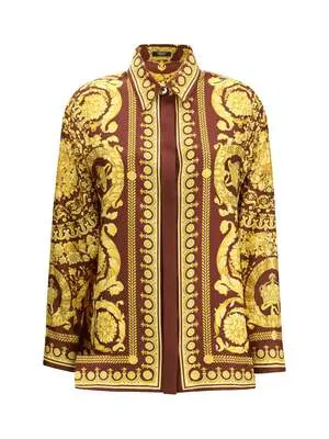Versace Printed Silk Shirt - Multicolor
