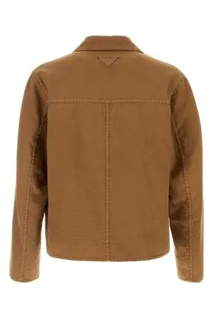 Prada Biscuit Cotton Blazer
