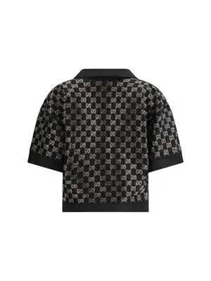 Gucci Wool Lamé Tweed Top