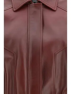 Versace Leather Jacket - Multicolor