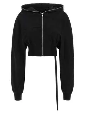 Rick Owens Collage Gimp Hoodie' Sweatshirt - Black