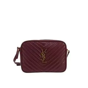 Saint Laurent SAINT LAURENT Medium Lou Camera Shoulder Bag Red