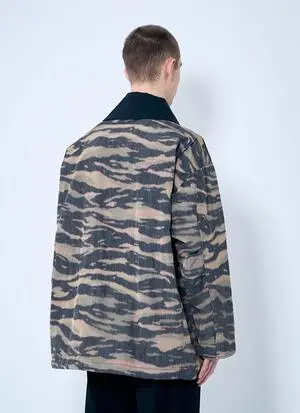 JIL SANDER Camouflage Field Jacket - Brown