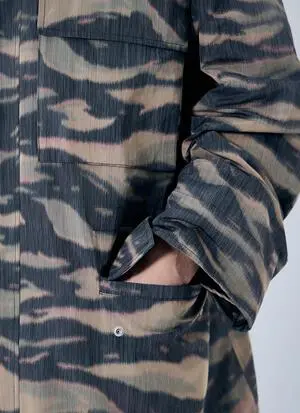 JIL SANDER Camouflage Field Jacket - Brown