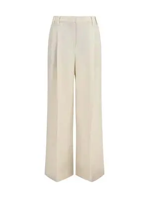 Brunello Cucinelli Wide Pants In Fluid Twill
