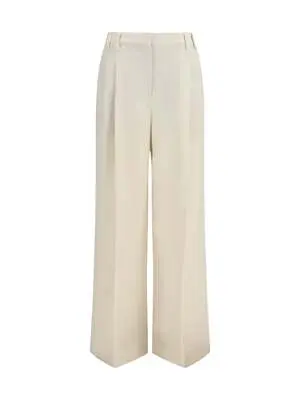 Brunello Cucinelli Wide Leg Pants - Cream