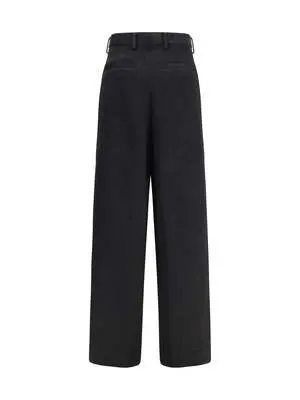 Dries Van Noten Wide-leg Pants With All-over Jacquard Pattern