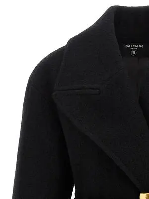 Balmain Anthem Belted Caban