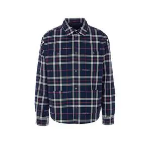 Gucci Logo Tartan Padded Jacket - Blue