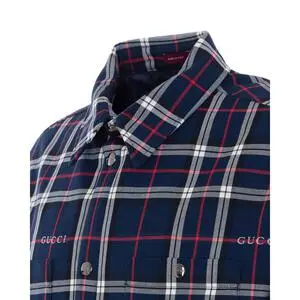 Gucci Logo Tartan Padded Jacket