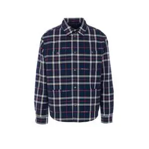 Gucci Logo Tartan Padded Jacket - Blue