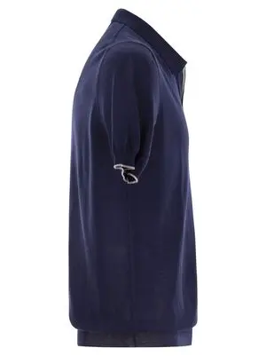 FAY Cotton Buttonless Polo Shirt