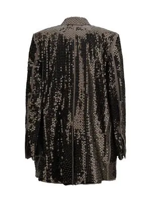 Rick Owens Concordian Embroidered Single-breasted Jacket