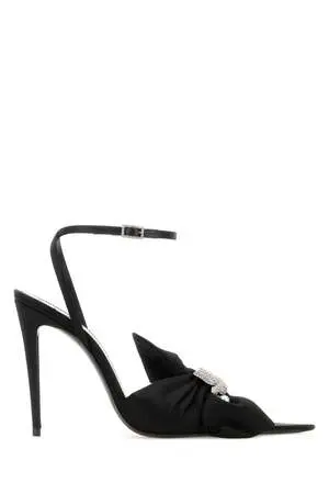 Saint Laurent Crepe Dove Pumps