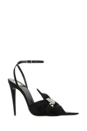 Saint Laurent Crepe Dove Pumps