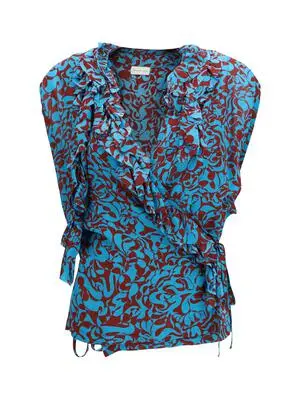 Dries Van Noten Printed Cotton Blouse - Multicolor