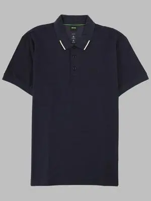 BOSS Polo Con Logo - Blue