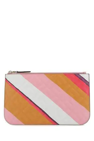 Fendi Leather Clutch - Multicolor