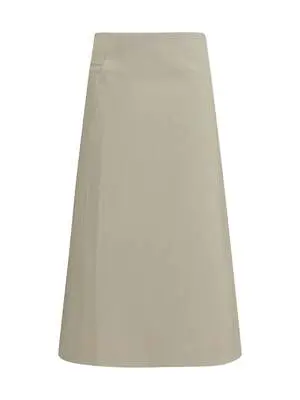 RIER Bonded Cotton Skirt - Green