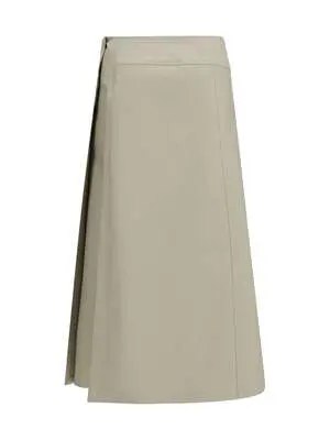 RIER Bonded Cotton Skirt - Green
