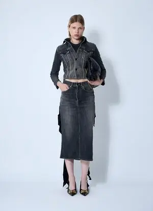 Balenciaga Lace-up Skirt