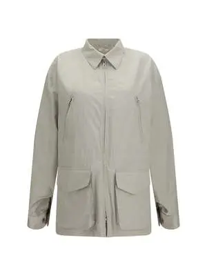 RIER Cotton Zipped Pockets Jacket - Gray