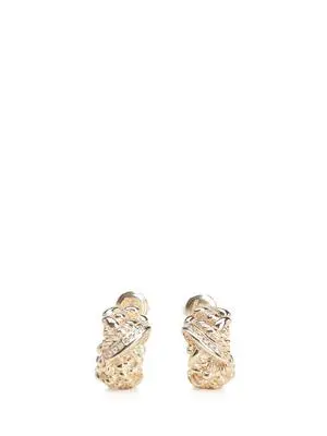 Bottega Veneta Braided Earrings - Gold