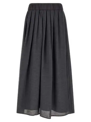 Peserico Skirt With Elastic - Gray