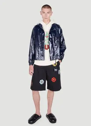 Moncler 1 Jw Anderson Floral Bermuda Shorts - Black