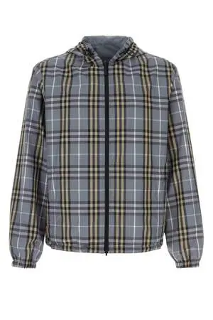 Burberry Embroidered Polyester Reversible Jacket - Multicolor