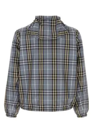 Burberry Embroidered Polyester Reversible Jacket - Multicolor