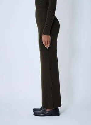 Max Mara Knit Midi Skirt - Green