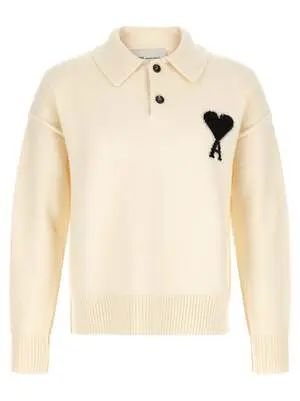 AMI Paris De Coeur' Polo Shirt - Multicolor