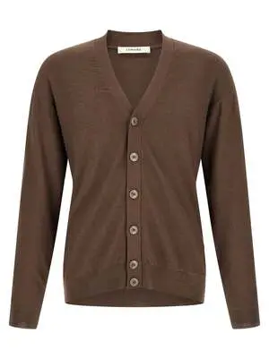 LEMAIRE Relaxed Twisted' Cardigan - Brown