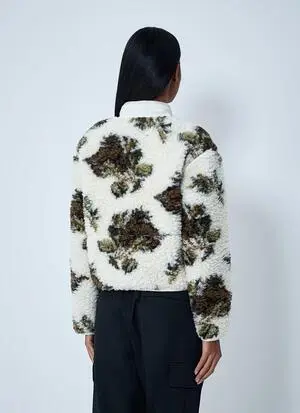 Moncler Textured Zip-up Jacket - White
