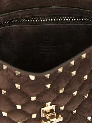 Valentino Garavani Rockstud Spike Crossbody Bag - Brown
