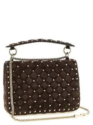 Valentino Garavani Rockstud Spike Crossbody Bag - Brown