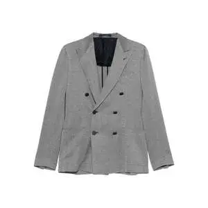 Tagliatore Herringbone Blazer - Blue