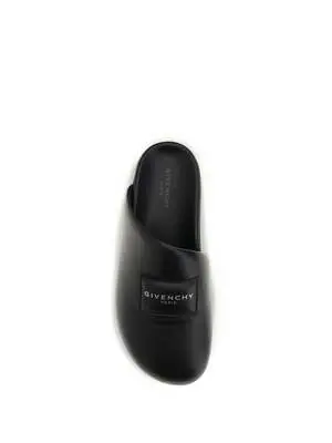 Givenchy Leather Mules - Black