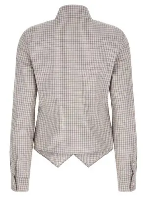 MAISON MARGIELA Pointed Hem Shirt - Cream