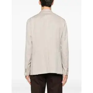 Tagliatore Virgin Wool Blazer - Cream